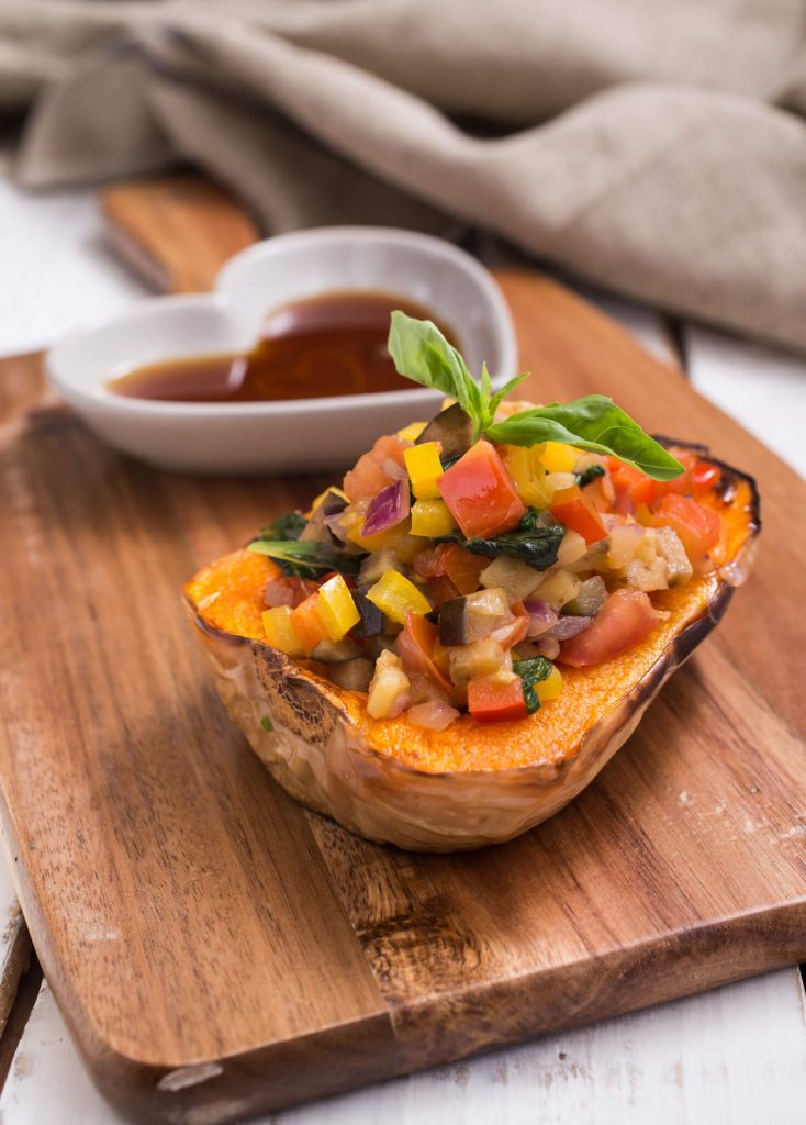 Squash ratatouille with maple syrup - Maple from Canada