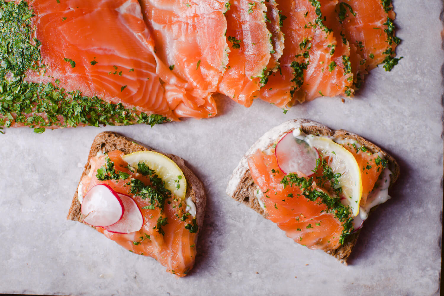 Herb and Maple Cured Salmon - Maple from Canada