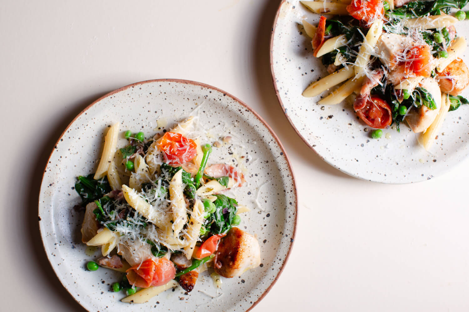 Chicken, Bacon, and Pea Penne with Maple - Maple from Canada