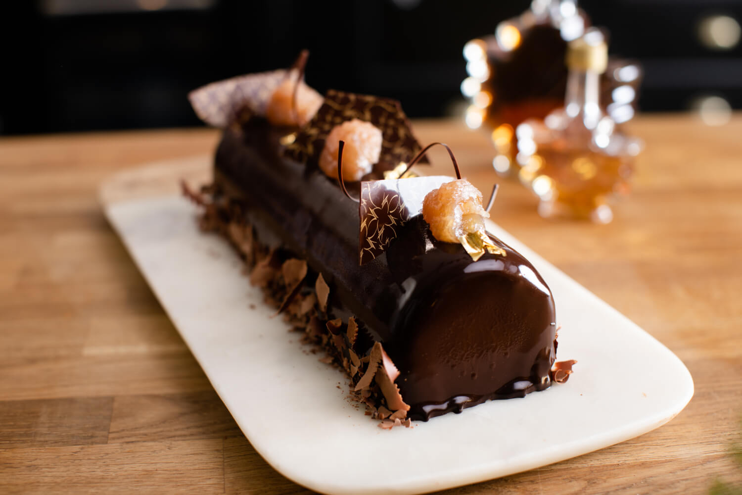 Chestnut and Maple Buche - Maple from Canada
