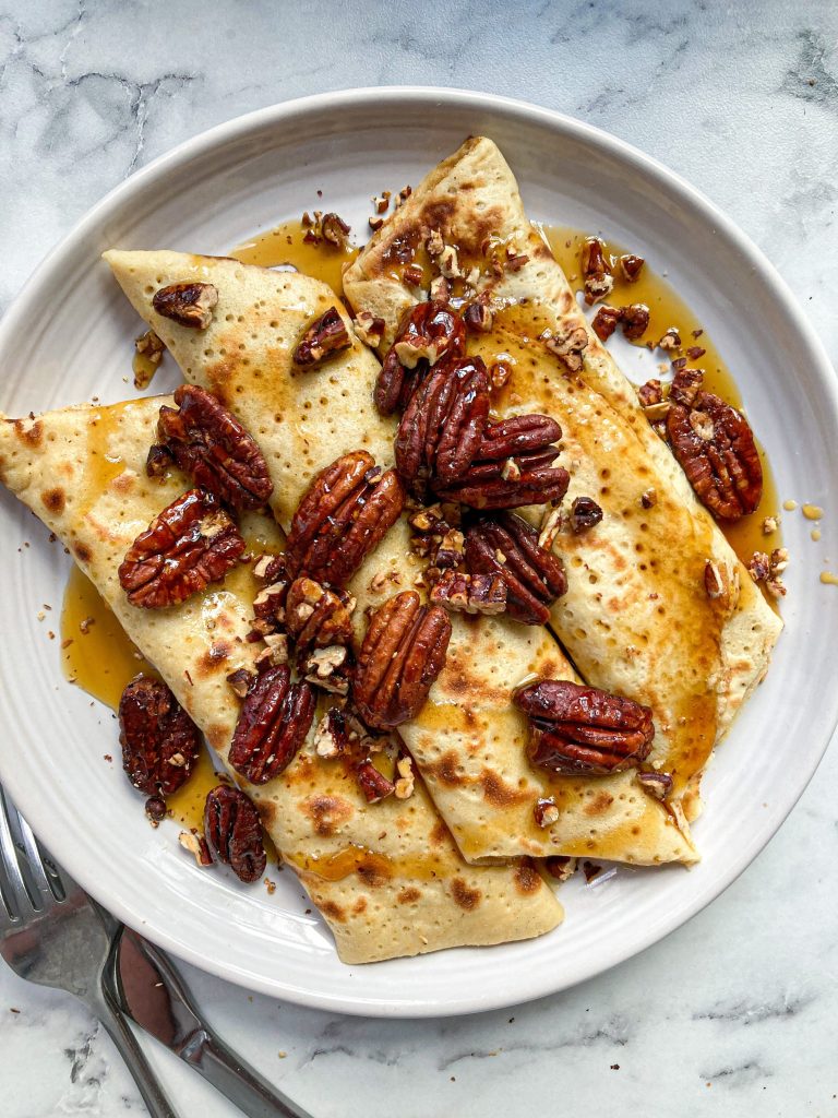 Han's Hungry's Candied Maple Pecan Crêpes - Maple from Canada