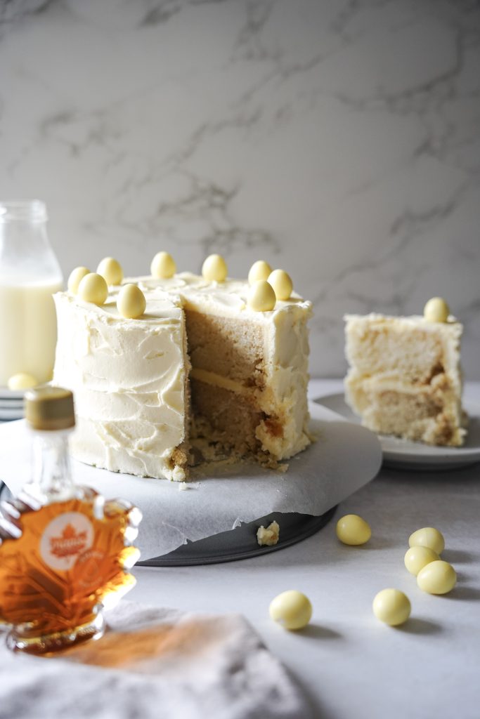 WhiskMeFree's Vegan Maple and Vanilla Easter Cake - Maple from Canada